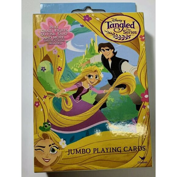 Toys | Disney Tangled The Series Jumbo Playing Cards Crazy Eights Go ...